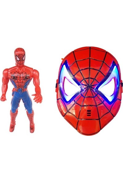 Işıklı Örümcek Adam Işıklı Maske 2 Li Set