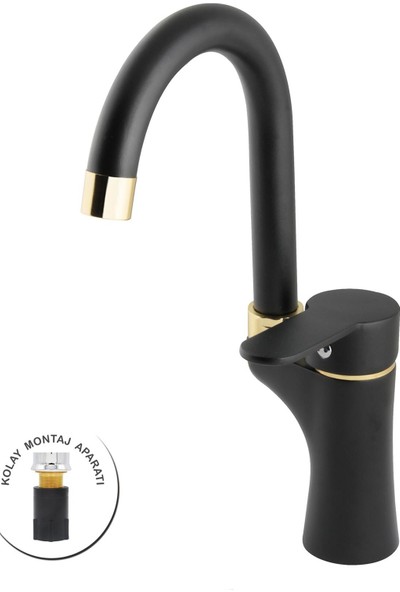 Kupp Lavabo Bataryası Mix Kuğu Lavabo Bataryası Siyah Kupp Lavabo Bataryası Mix Kuğu Lavabo Bataryası Siyah