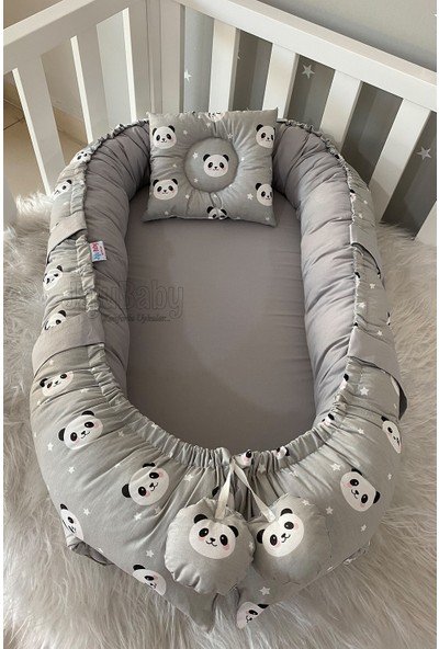 Jaju Baby Gri Panda Lüx Tasarım Babynest