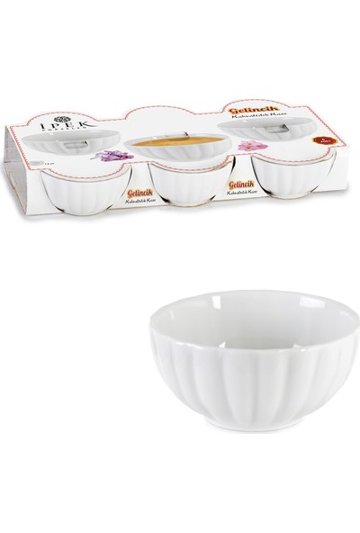 İpek Porselen Kahva ltılık 6'lı Kase Çerezlik