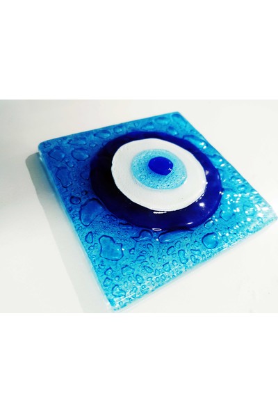 Özgür Hediyelik Banyo Gider Kapağı 10X10 cm Cam Sanatı