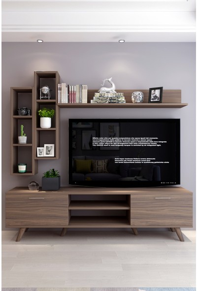Moonlife Istanbul Dolaplı Tv Ünitesi 2 Ceviz