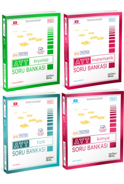 Üçdörtbeş AYT Sayısal Seti Fizik Kimya Matematik Biyoloji Üçdörtbeş AYT Sayısal Seti Fizik Kimya Matematik Biyoloji