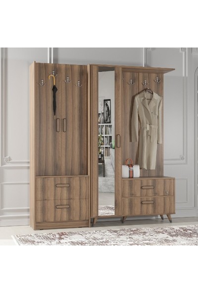 Abre VM-342348 Dore Ceviz Portmanto Vestiyer Abre VM-342348 Dore Ceviz Portmanto Vestiyer