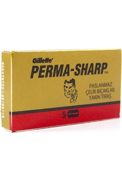 Gillette Permasharp 5'li Jilet 5 Paket