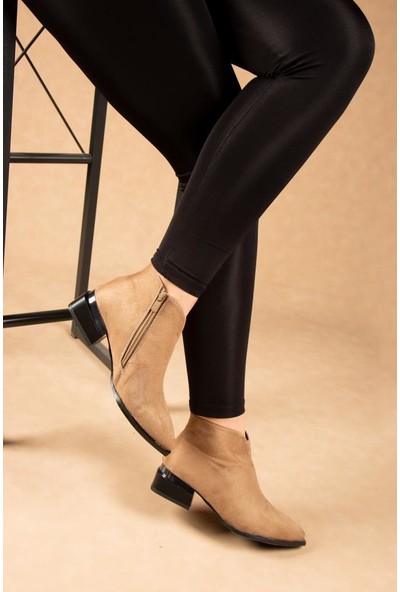 Ayakkabı Çarşı Kadın Fermuarlı Bilek Bot