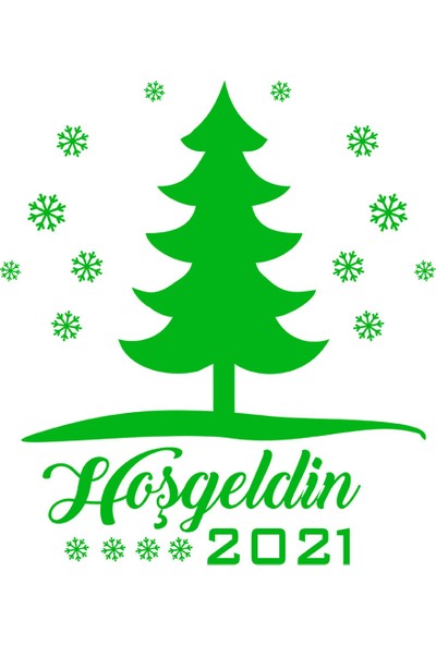 MIGNATIS - Çam Ağacı Hoşgeldin 2021 Yazısı ve Kar Taneleri Yıldız Yılbaşı Süslemeleri - Yeşil MIGNATIS - Çam Ağacı Hoşgeldin 2021 Yazısı ve Kar Taneleri Yıldız Yılbaşı Süslemeleri - Yeşil