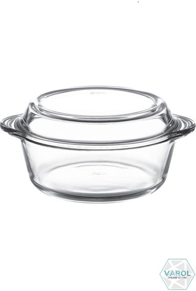 Paşabahçe Borcam Kapaklı Yuvarlak Tencere 2100 cc