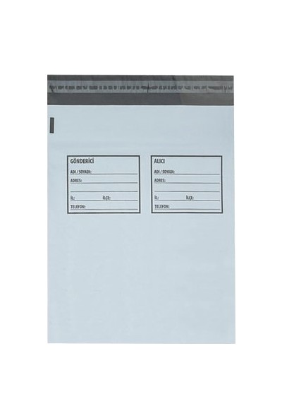 E-Derin Ambalaj Baskılı Kargo Poşeti Cepli 35 x 45+5 cm 1000'li