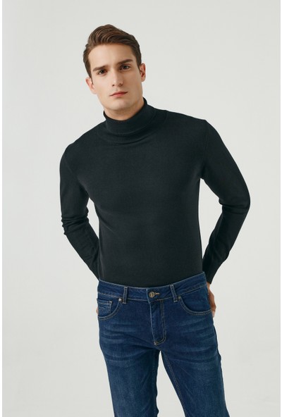 Ds Damat Regular Fit Siyah Kazak