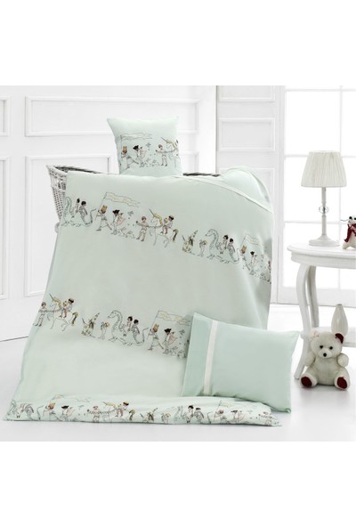 Momishop Pamuklu Nevresim Takımı Yeşil