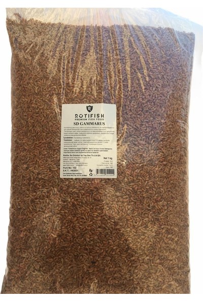 Rotifish Gammarus (Karides) Balık ve Kaplumbağa Yemi 1000 gr Rotifish Gammarus (Karides) Balık ve Kaplumbağa Yemi 1000 gr