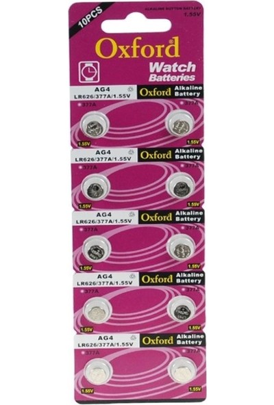 Oxford Ag4 Oxford Alkalin Pil 10'lu 661066