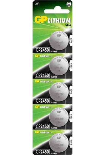 Gp CR2450 3 Volt Lityum 5'li Pil 661079 Gp CR2450 3 Volt Lityum 5'li Pil 661079