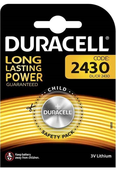 Duracell CR2430 Lityum Tekli Pil 661058