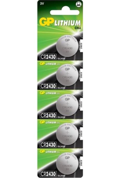 Gp CR2430 3 Volt Lityum 5'li Pil 661075 Gp CR2430 3 Volt Lityum 5'li Pil 661075