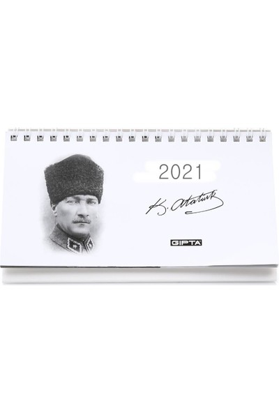 Gıpta Üçgen Masa Takvimi 2021 Atatürk 9 x 17 cm 917-BRS 2 Adet Gıpta Üçgen Masa Takvimi 2021 Atatürk 9 x 17 cm 917-BRS 2 Adet