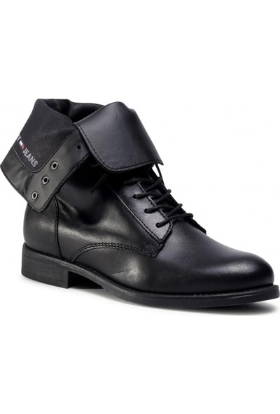 Tommy Hilfiger Kadın Tommy Hilfiger Essential Dressed Lace Up Boot Kadın Botu EN0EN01101