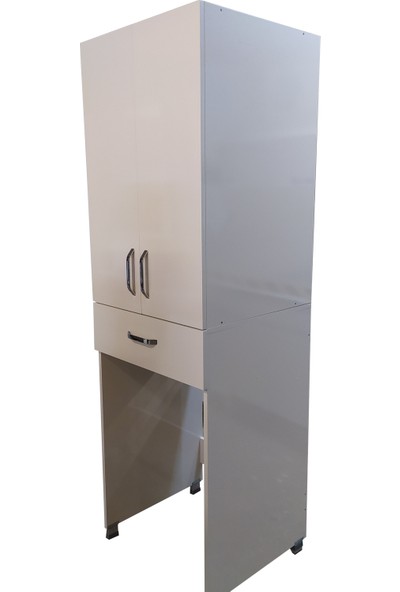 Ahşap Mobilya Çamaşır Makinası Dolabı