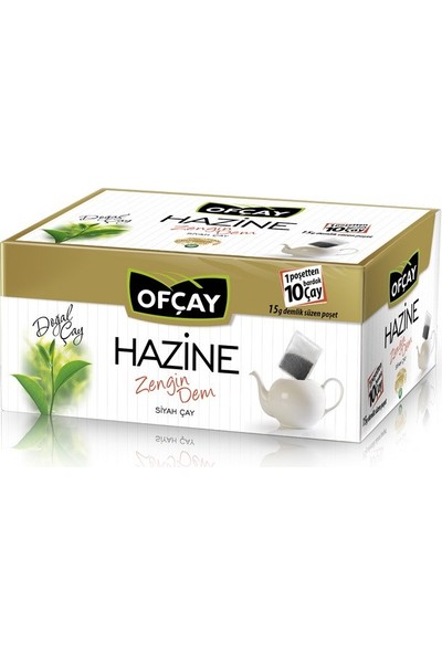 Ofçay Hazine Zengin Dem Demlik Poşet Çay 15 gr 30'lu x 3 Paket
