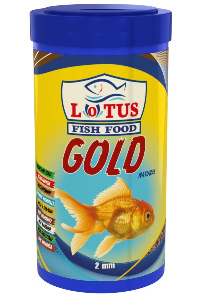 Lotus Gold Natural Granül Japon Balığı Yemi 250 ml