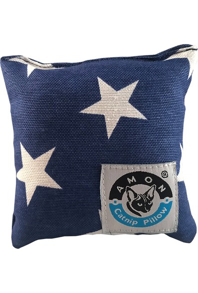 Amon Catnipli Yastık Yıldız Mavi 10X10 cm (Catnip Pillow) Amon Catnipli Yastık Yıldız Mavi 10X10 cm (Catnip Pillow)
