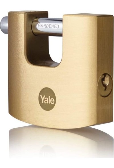 Yale 80 mm Oval Kayar Pimli Pirinç Asma Kilit Y114B801181 Yale 80 mm Oval Kayar Pimli Pirinç Asma Kilit Y114B801181