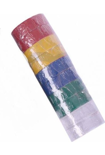 Finish Renkli Elektrik Bandı 10 Lu Renkli
