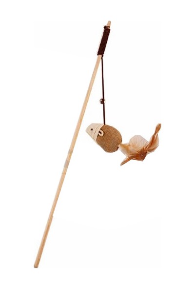 Eastland Tüylü Kedi Oltası Fare 50 cm