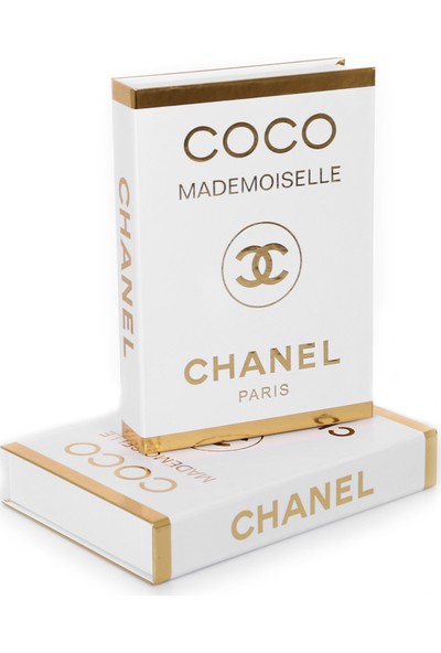 Yedi Home & Decor Gold Varaklı Coco Mademoıselle Chanel Dekoratif Kutu Yedi Home & Decor Gold Varaklı Coco Mademoıselle Chanel Dekoratif Kutu
