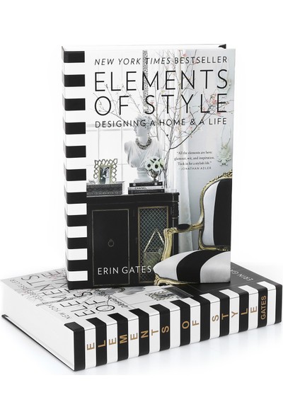 Yedi Home & Decor Elements Of Style Dekoratif Kitap Kutu Yedi Home & Decor Elements Of Style Dekoratif Kitap Kutu