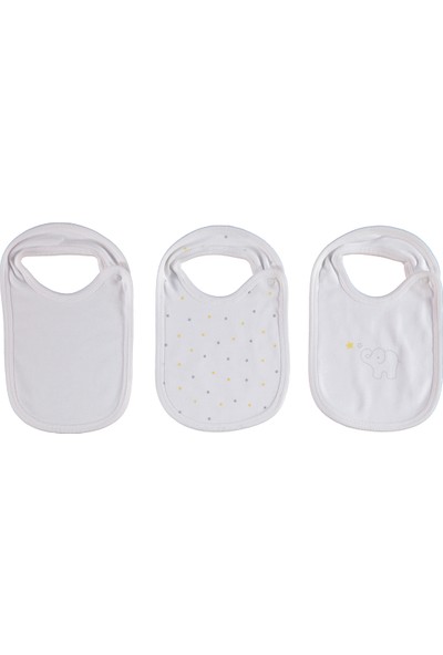 Biorganic Elephant Kız Erkek Bebek 3'lü Mama Önlüğü E. Sarı Önlük Biorganic Elephant Kız Erkek Bebek 3'lü Mama Önlüğü E. Sarı Önlük