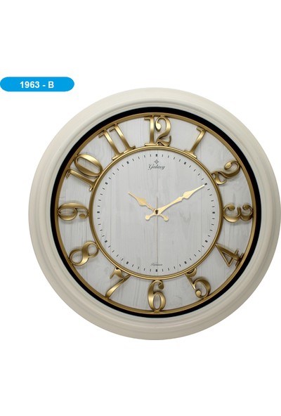 Galaxy 1963-B Premium Kabartma Rakamlı Duvar Saati Galaxy 1963-B Premium Kabartma Rakamlı Duvar Saati
