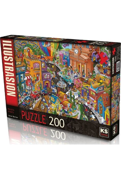 Ks Games Puzzle 200 Parça World In A Hurry 24005