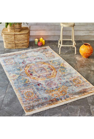 Karaca Home Gordion Turkuaz 120 cm x 180 cm Halı