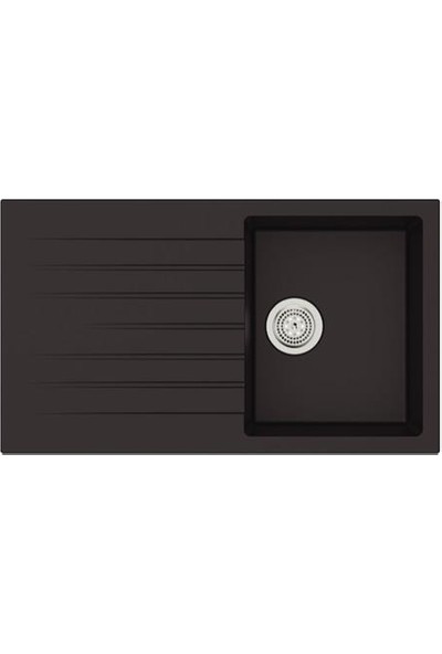 Ukinox Arya D 86 Siyah Tezgah Üstü Granit Eviye