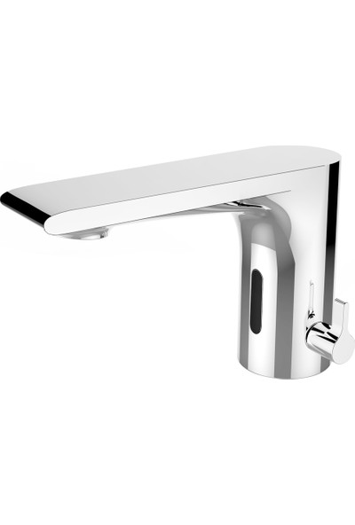 Nsk Hybrit Çift Su Girişli Elektrikli ve Pilli Lavabo Bataryası