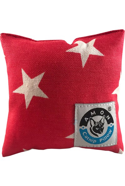 Amon Catnipli Yastık Yıldız Kırmızı 10X10 cm (Catnip Pillow) Amon Catnipli Yastık Yıldız Kırmızı 10X10 cm (Catnip Pillow)