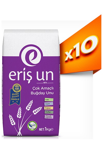 Eriş Un 10'lu Çok Amaçlı Buğday Unu Eriş 1 kg