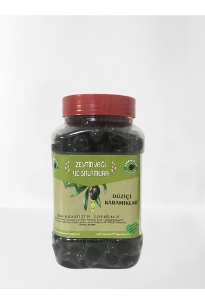 Karamıklar Zeytinyağı Küçük Boy Siyah Zeytin 1kg (350 Kalibre)