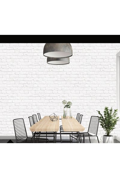 Wall 212 Beyaz Taş Desen Duvar Kağıdı (5m²) Wall 212 Beyaz Taş Desen Duvar Kağıdı (5m²)