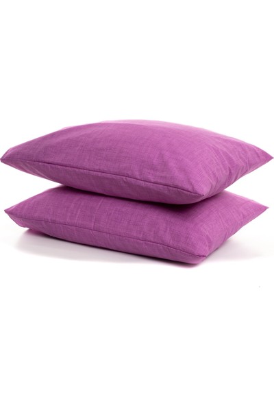 Mertim 2'li Mor 50 x 70 cm Ranforce Yastık Kılıfı Mertim 2'li Mor 50 x 70 cm Ranforce Yastık Kılıfı