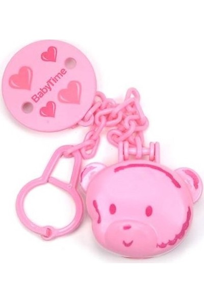 Baby Time Babytime Emzik ve Saklama Kabı Kalpli Pembe BT506 Baby Time Babytime Emzik ve Saklama Kabı Kalpli Pembe BT506