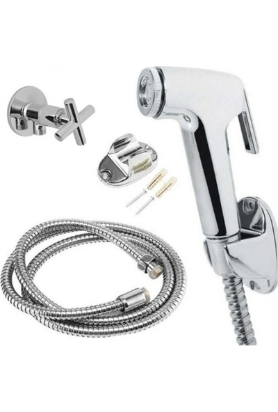 Sonay Spiralli Taharetmatik Set Hortum Mafsal Taharet Musluğu Sonay Spiralli Taharetmatik Set Hortum Mafsal Taharet Musluğu
