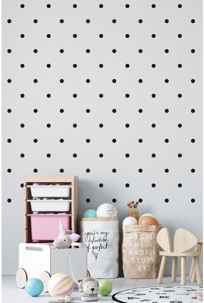 Tıklayakala Unisex Siyah Puantiye Çocuk ve Bebek Odası Sticker 100 Adet Tıklayakala Unisex Siyah Puantiye Çocuk ve Bebek Odası Sticker 100 Adet