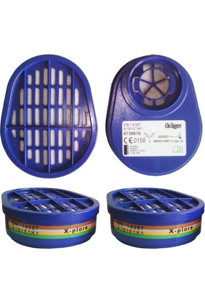 Drager X-Plore 6738816 Abek1 Filtre (3300 Için) Drager X-Plore 6738816 Abek1 Filtre (3300 Için)