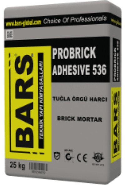 Bars Tuğla & Kiremit Örgü Harcı 25 Kg.