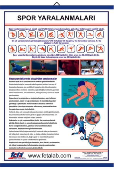 Edulab Spor Yaralanmaları Eğitim Plakası