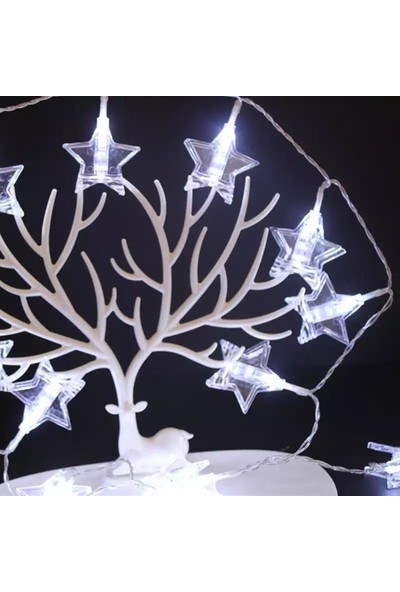 Hdmarketim Yıldız Mandal LED Pilli Şerit Lamba Işık (2 Metre) Hdmarketim Yıldız Mandal LED Pilli Şerit Lamba Işık (2 Metre)