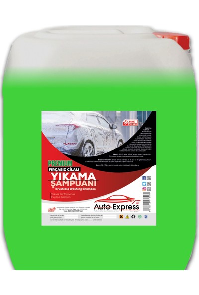 Auto Express Türkiye Cilalı Fırçasız Yıkama Şampuanı Premium 20 KG